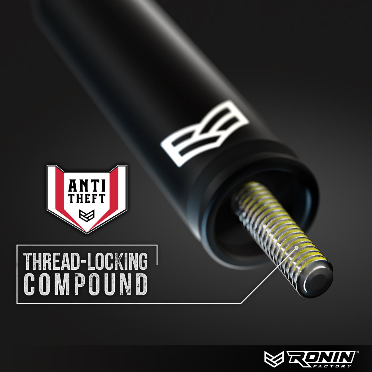 Truck Accessories Anti-Theft Retractable Black 50 Caliber Bullet Stubby ...